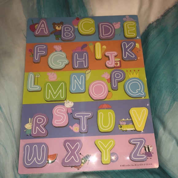 Peppa Pig | Other | New Peppa Pig Alphabet Wooden Puzzle | Poshmark